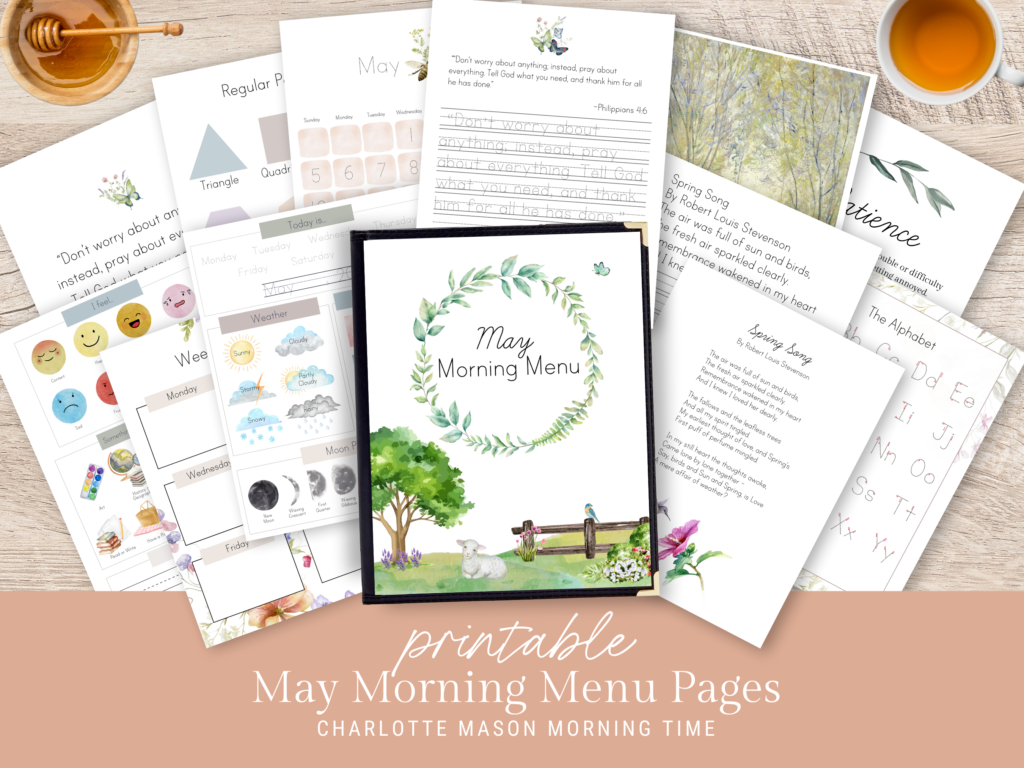 May Morning Menu Pages - Elementary - Raising Sawyers